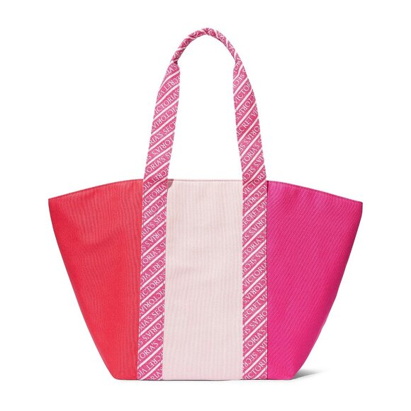 PINK Victoria's Secret | Bags | Pink Victorias Secret Colorblock Tote ...